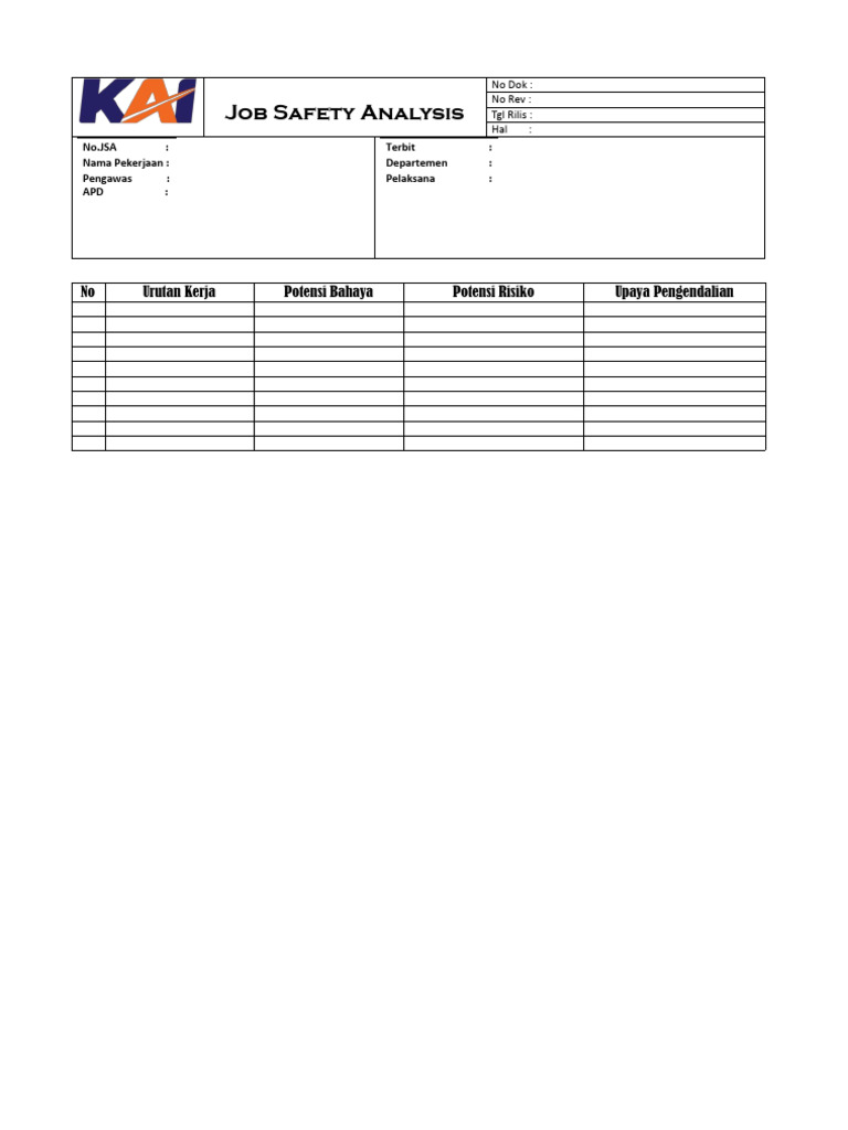 Job Safety Analysis | PDF
