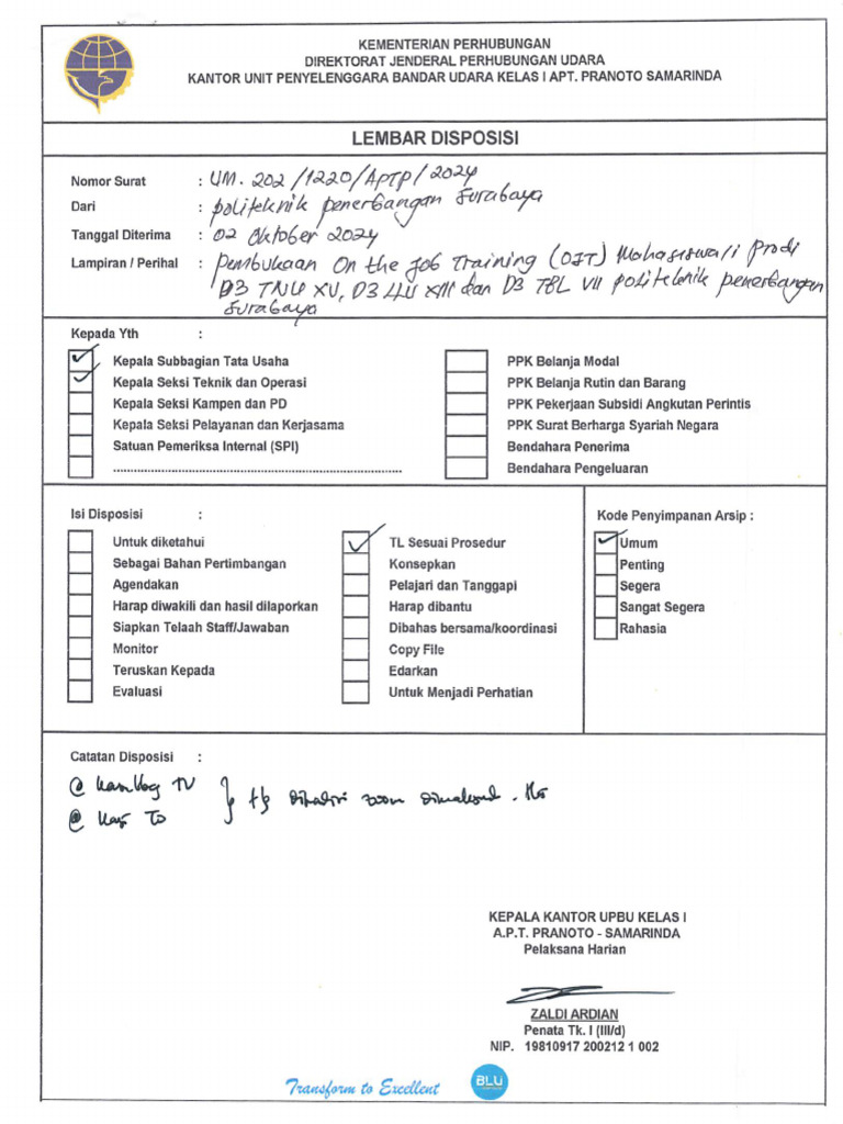 1220 Pembukaan OJT Mahasiswa - I Prodi D3 TNU XV, D3 LLU XIII Dan D3 ...
