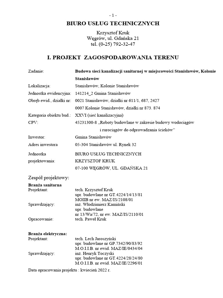 1 - Strona Tytułowa PZT | PDF