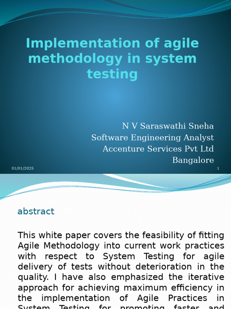 Agile Methodology in System Testing | PDF | Scrum (Software Development ...