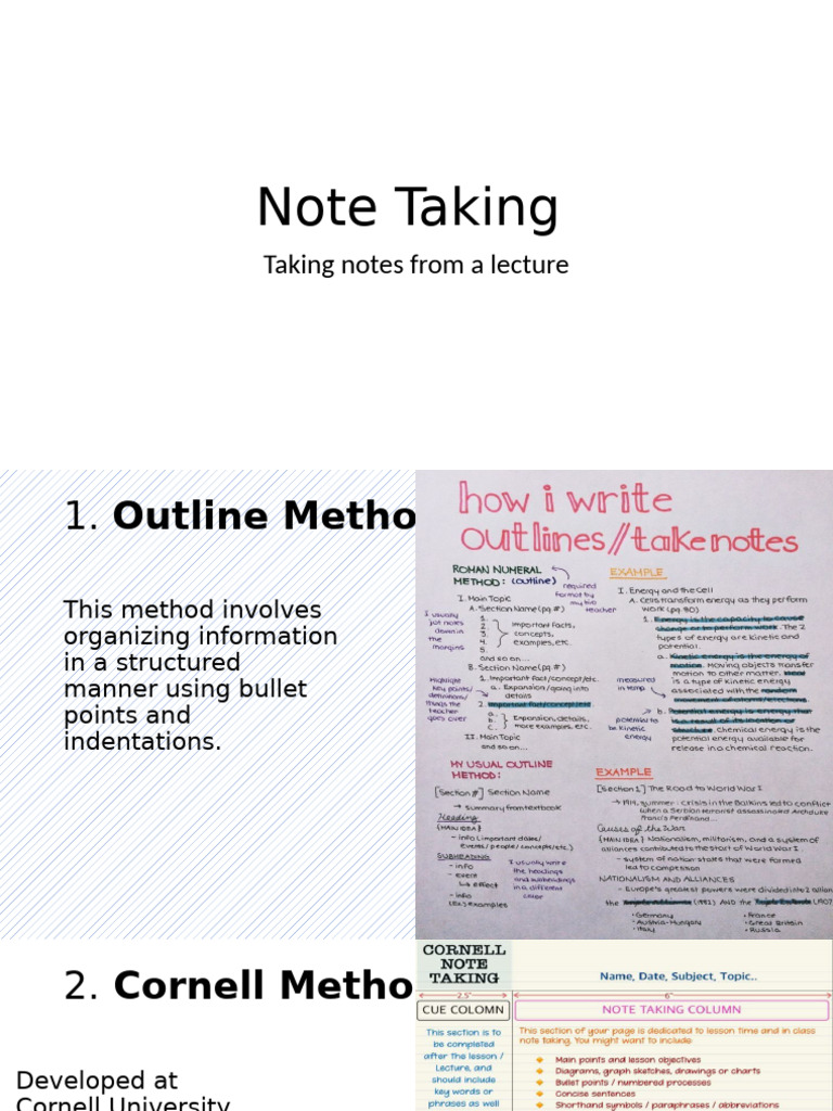 Note Taking | PDF