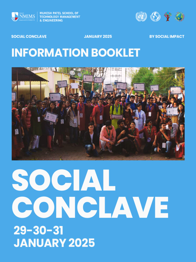 Social Conclave'25 Information Booklet | PDF | Sustainability | Artificial Intelligence