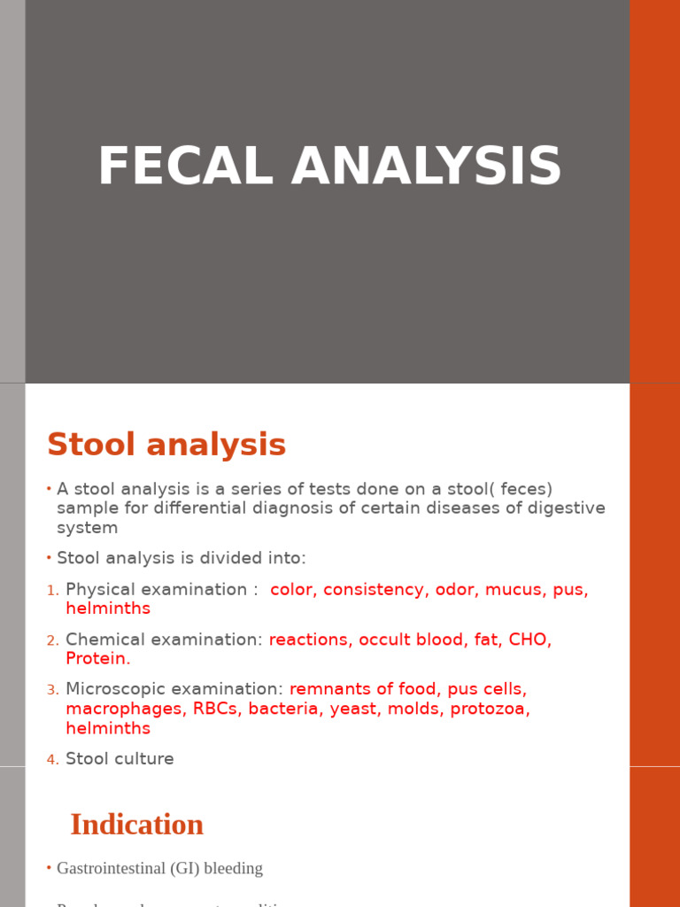Comprehensive Stool Analysis Guide | PDF