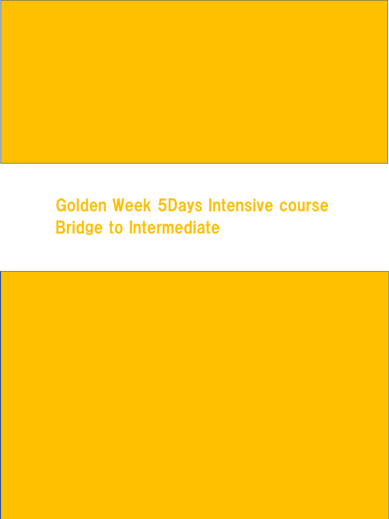 GW Bridge to Intermediate | PDF