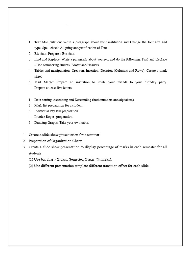 Oa List of Program | PDF