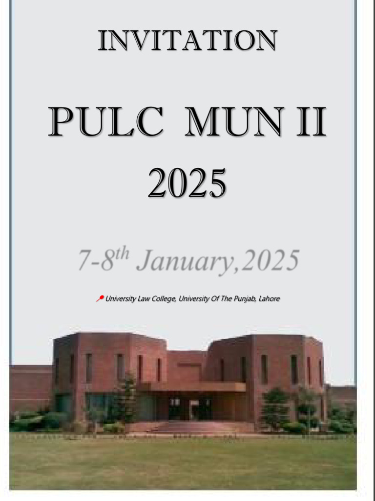 Pulc Mun II Invite | PDF | United Nations Security Council | United Nations