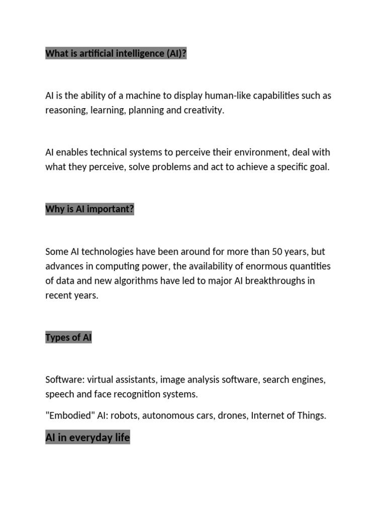 Understanding Artificial Intelligence Basics | PDF