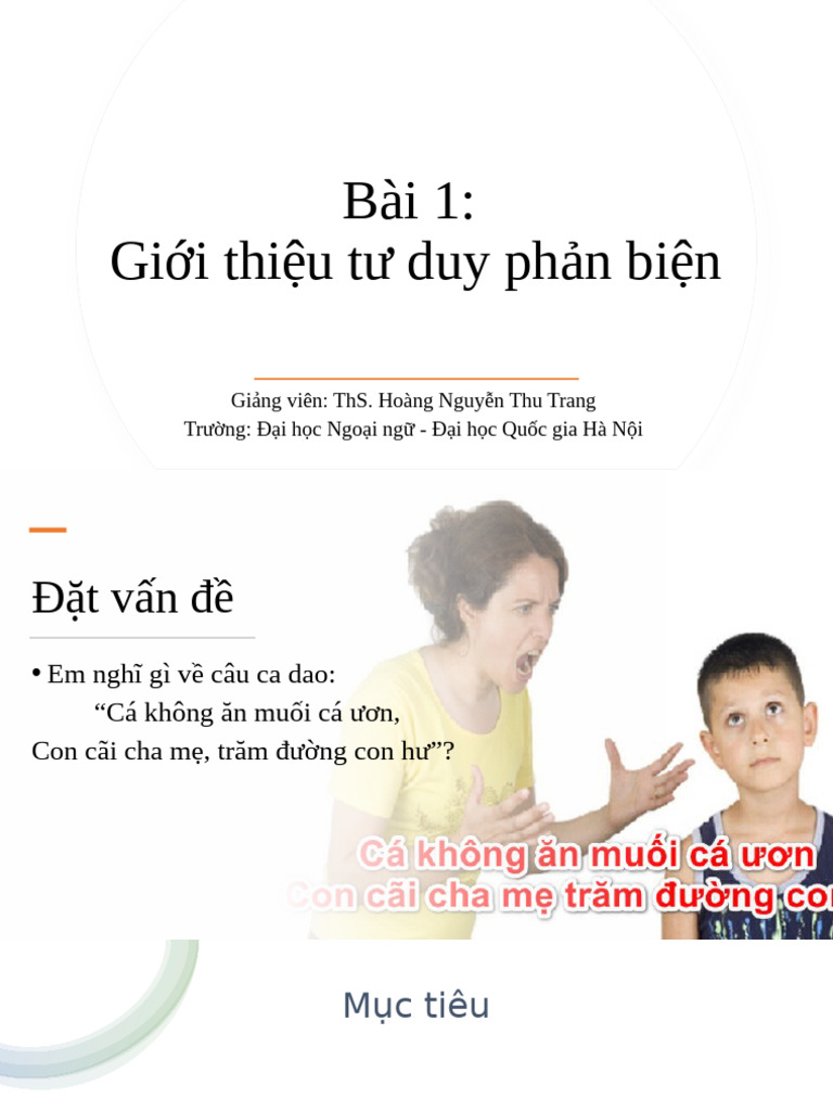 Bai1_GioiThieu_TuDuyPhanBien | PDF