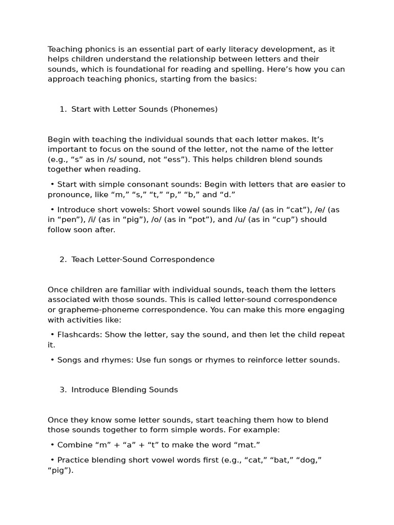 Phonics | PDF | Phonics | Learning Methods