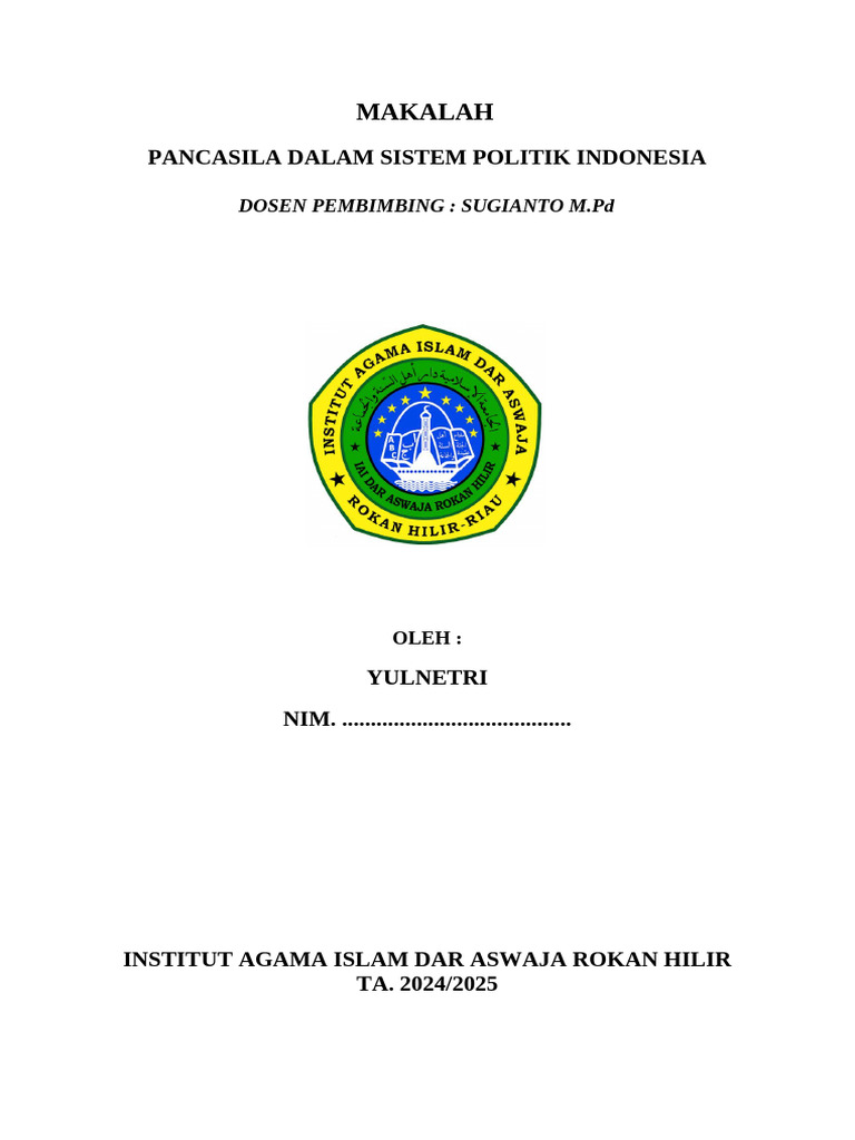 cover makalah politik | PDF