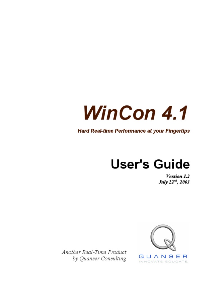 WinCon Manual | PDF | Server (Computing) | Microsoft Windows