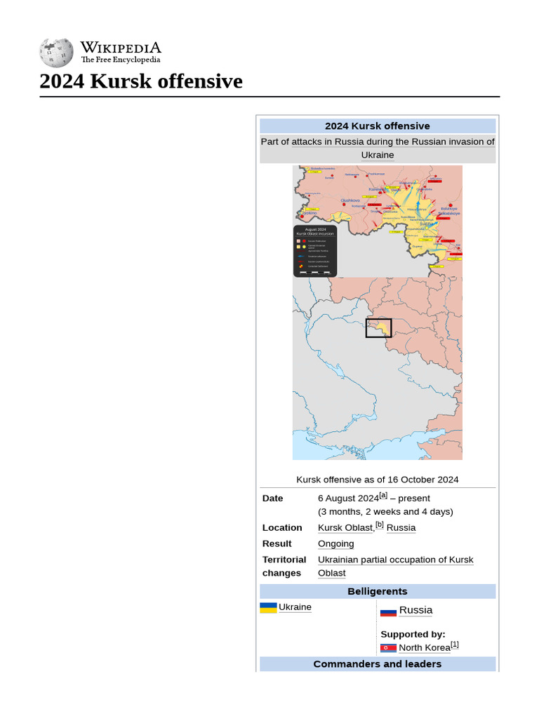 2024_Kursk_offensive | PDF | Military