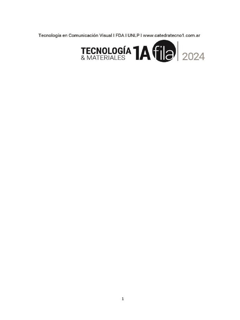 Tecno y Materiales 1A 2024 | PDF | Color | Tecnicas artisticas