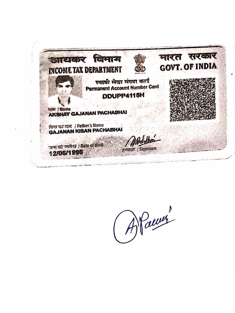 Akshay PAN Card | PDF