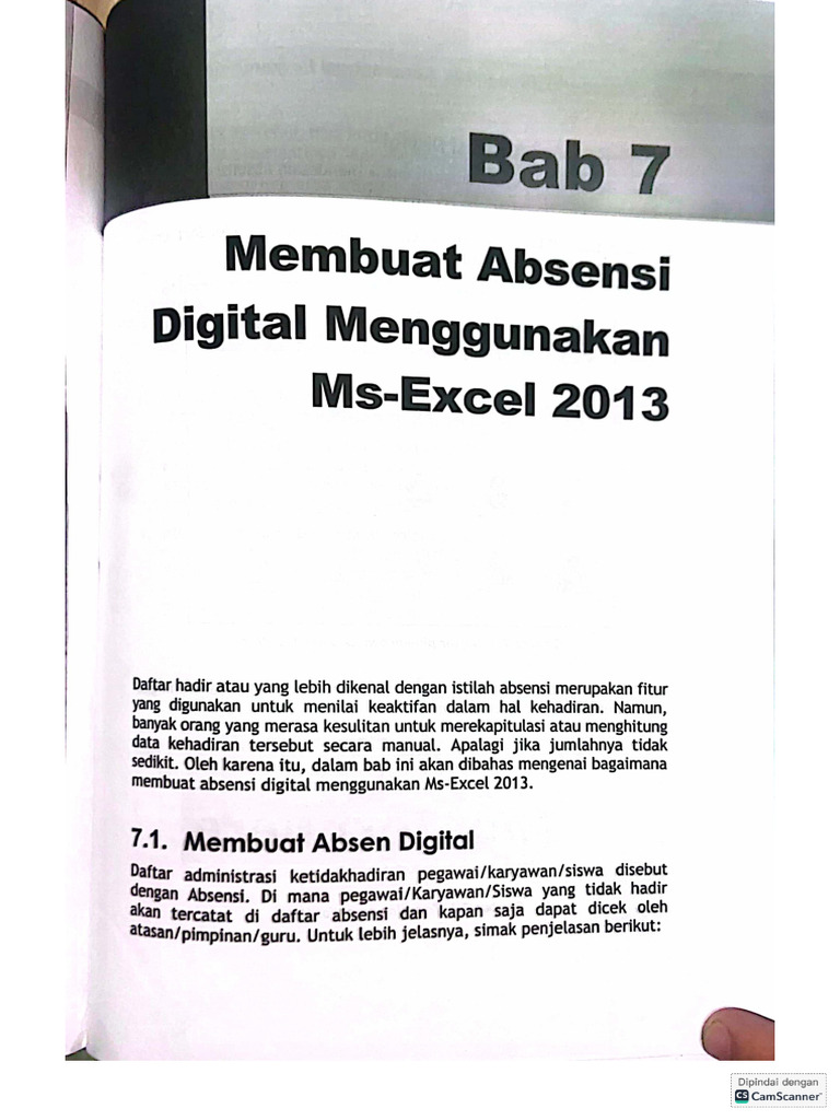 Abensi Exel Digital | PDF