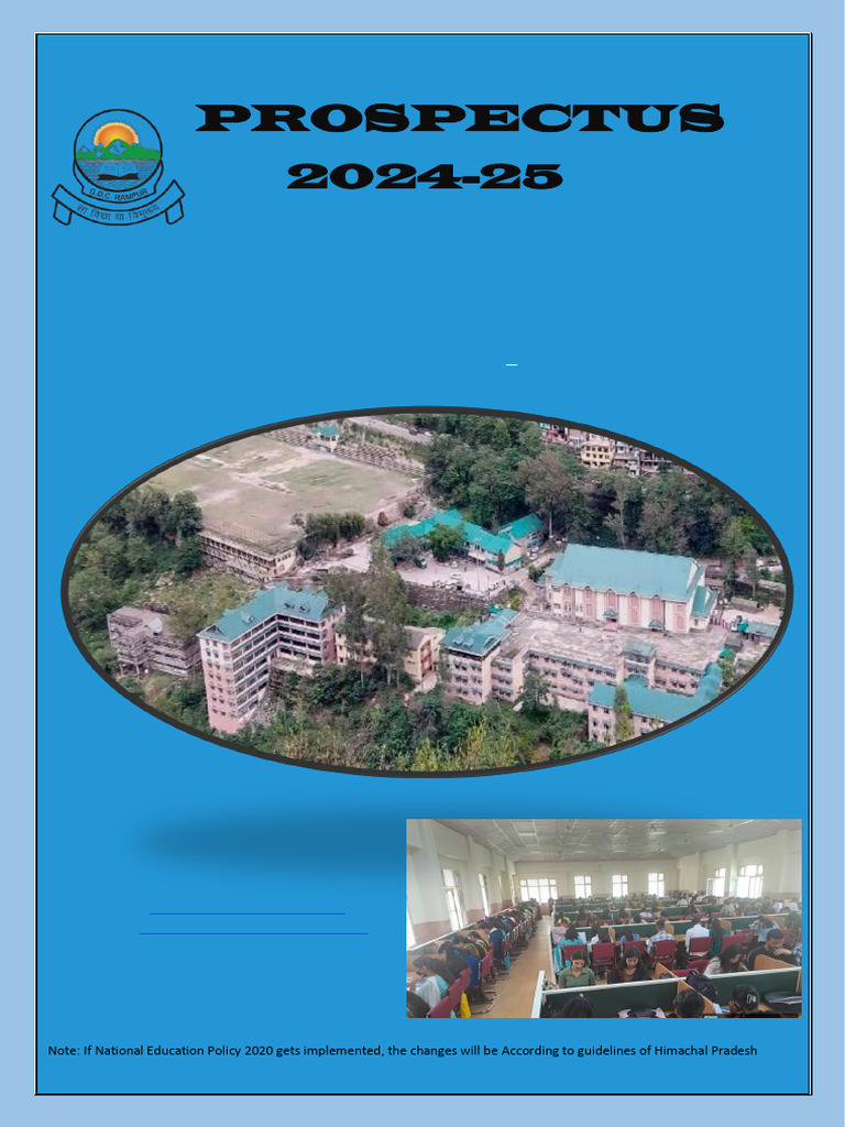 Prospectus 2024-25 | PDF | Bachelor Of Science | Undergraduate Education