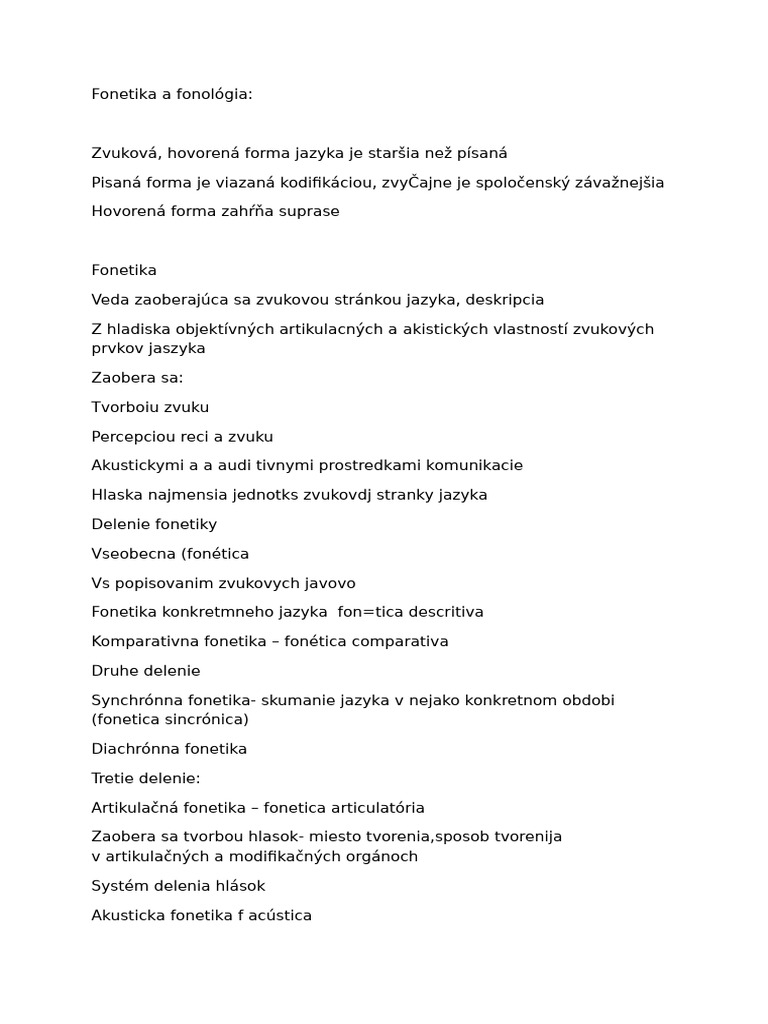 Fonetika A Fonologia Portuguese | PDF