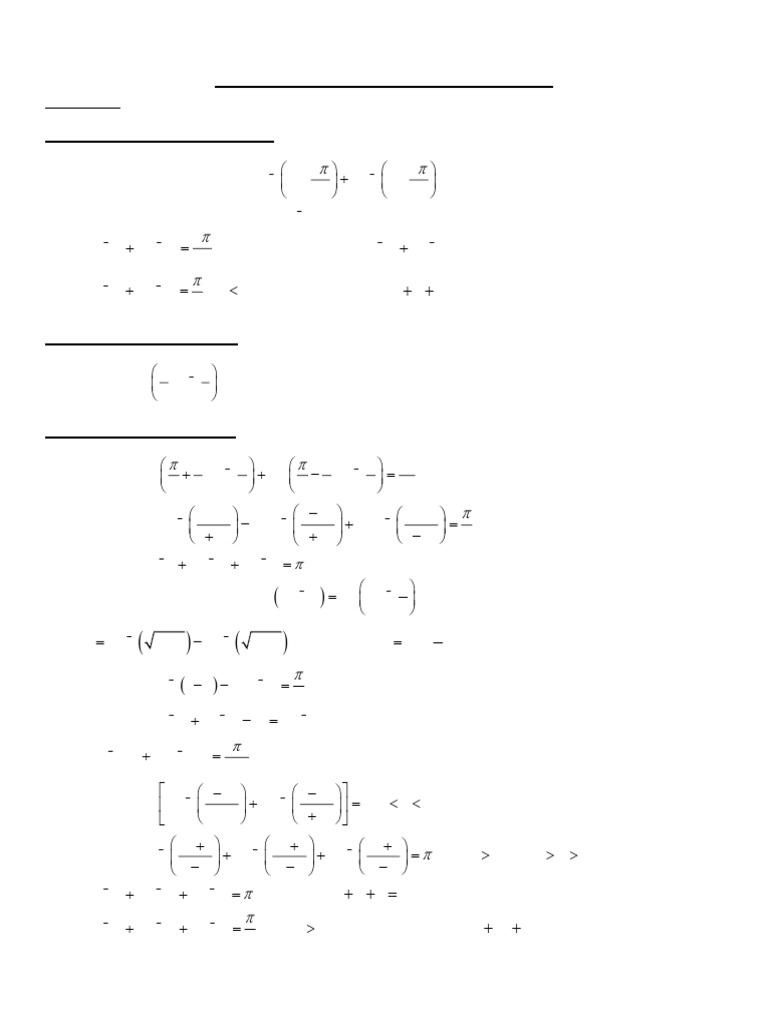 CH 2 Inv Trigo - CW and HW Updt NW | PDF | Trigonometric Functions ...