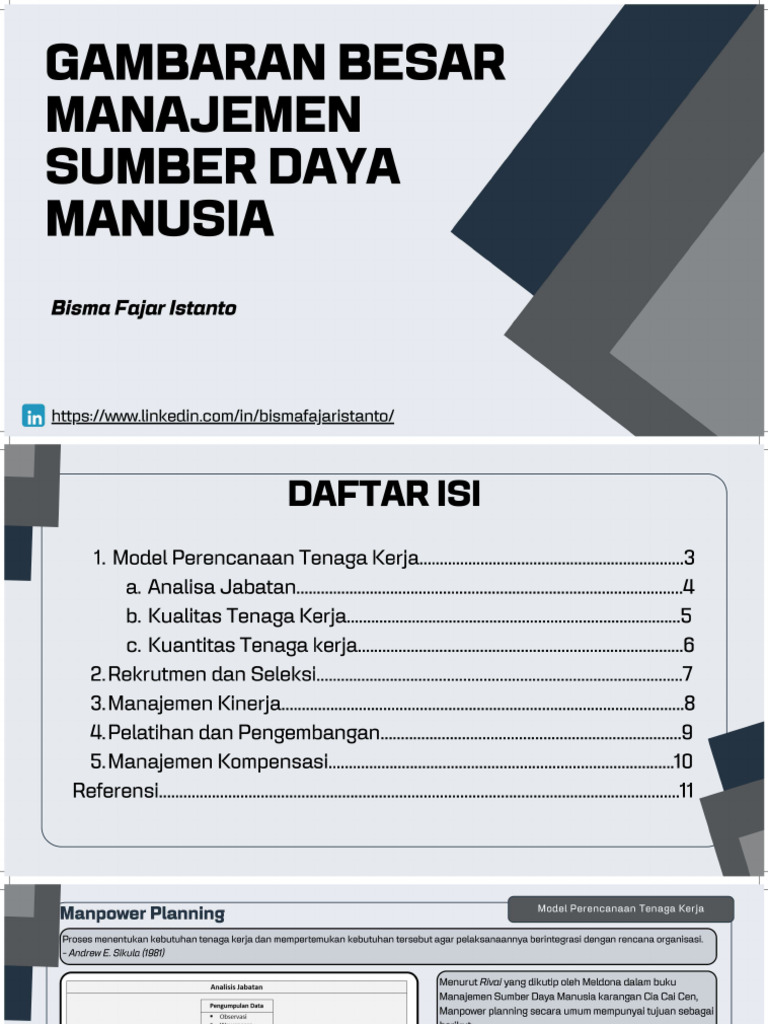 Gambaran Besar MSDM | PDF