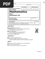 KCBE - Mathematic MS2023 | PDF | Area | Mathematics