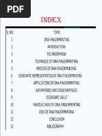 Dna Fingerprinting Investigatory Project 2024-25 Class-12 | PDF | Gel ...