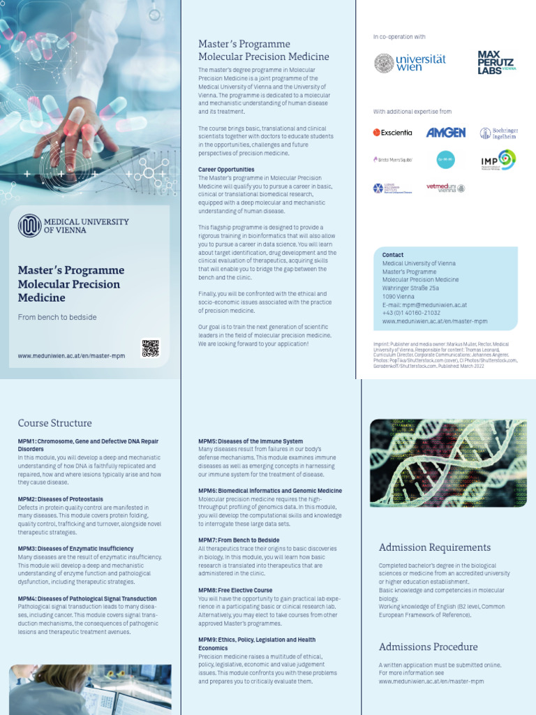MPM Molecular Precision Medicine Flyer | PDF | Personalized Medicine ...