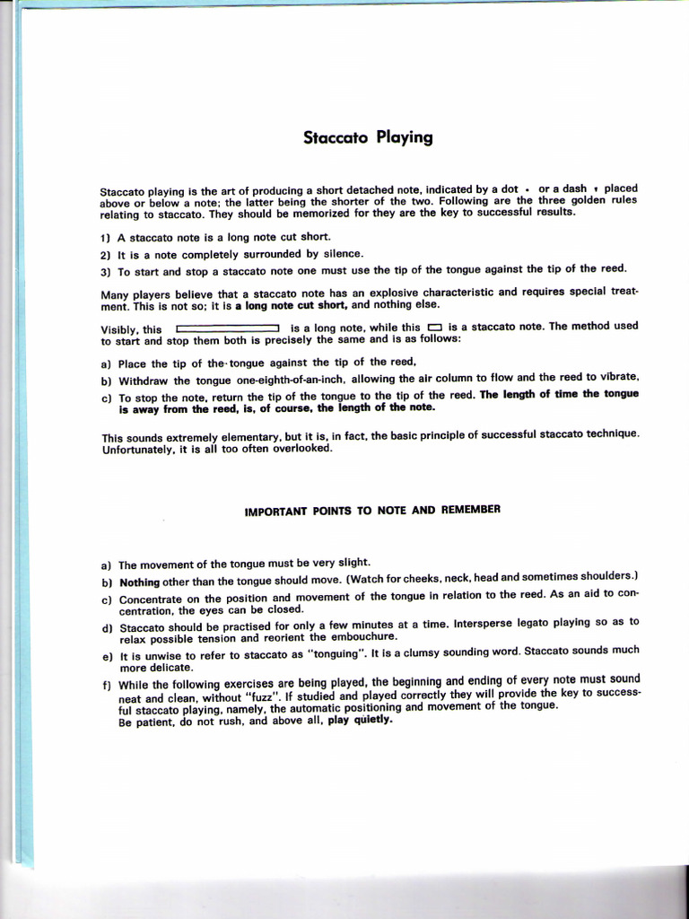 Kell - Staccato From The Beginning | PDF