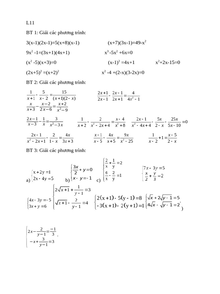 Bài ôn tập - Toán 9 HK1 | PDF