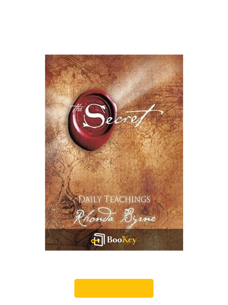 The Secret Daily Teachings Summary | PDF | Thought | Gratitude