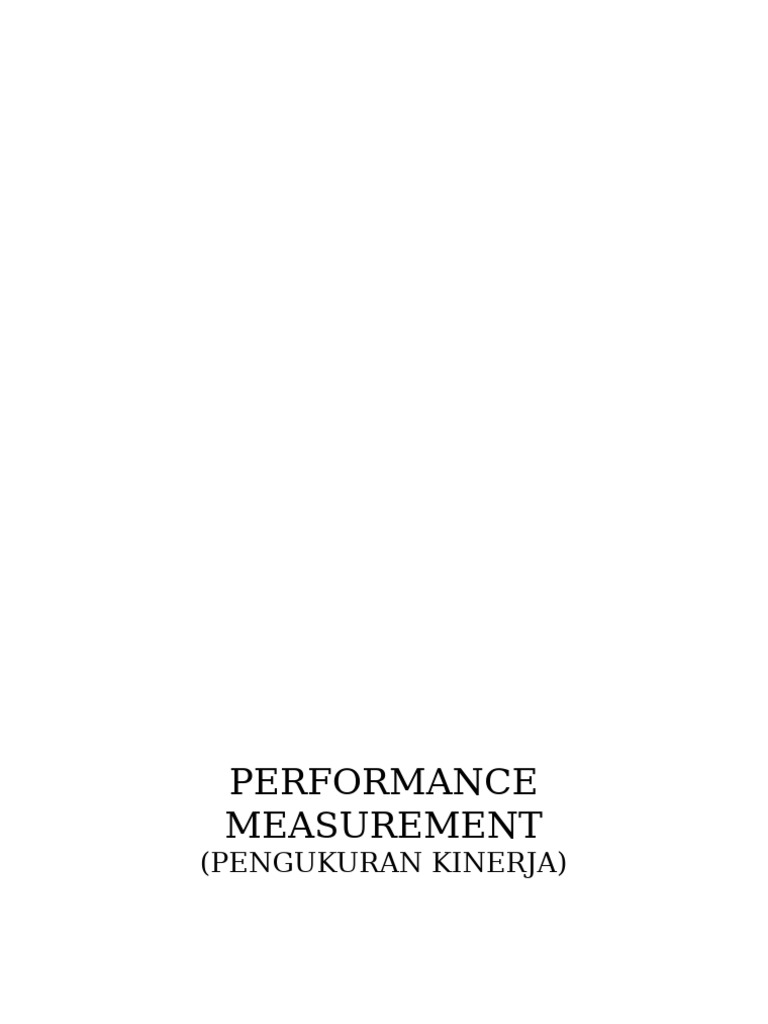 Integrated Performance Measurement Indicators | PDF | Economies | Business
