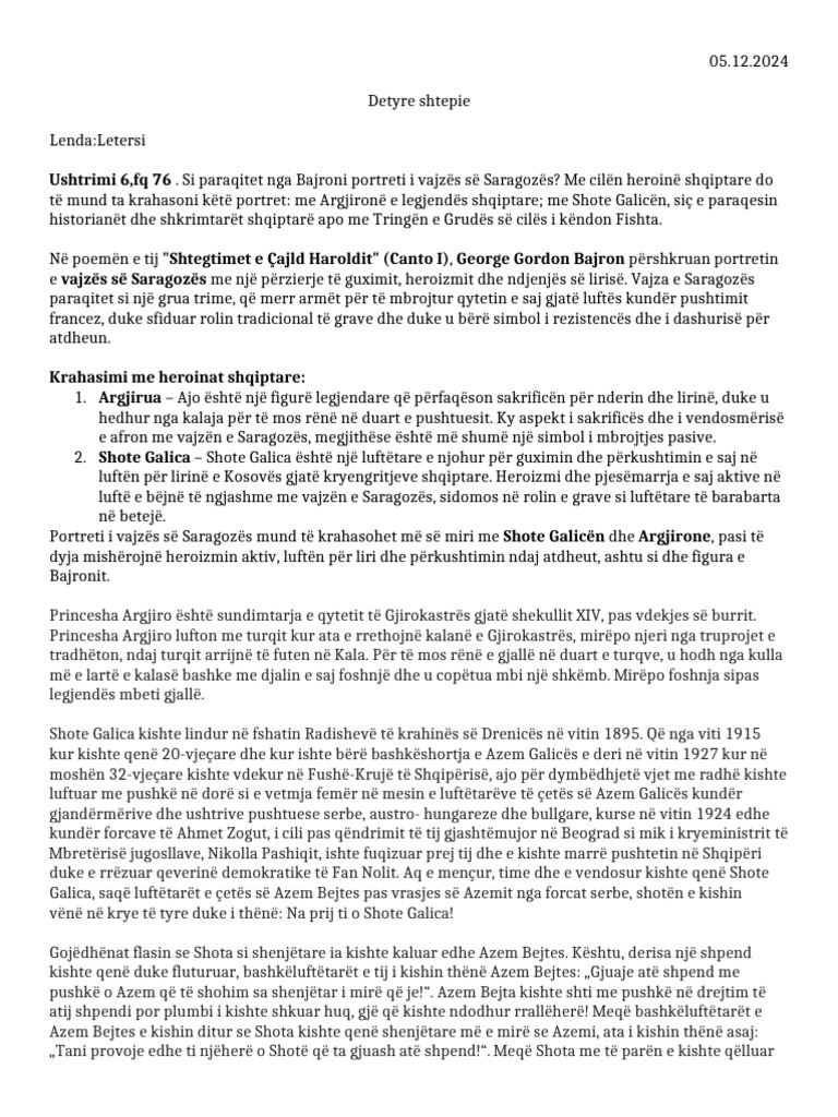 detyra letersis | PDF