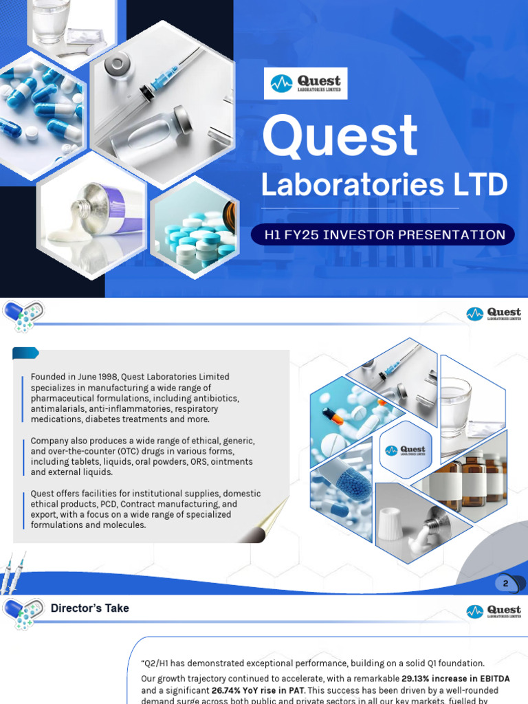 QUEST 28122024203016 Quest Laboratories-Investor Presentation | PDF | Equity (Finance ...