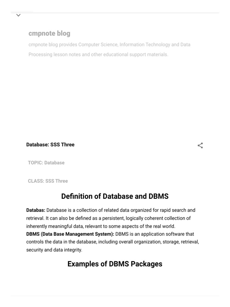 Database_ SSS Three | PDF | Databases | Relational Database