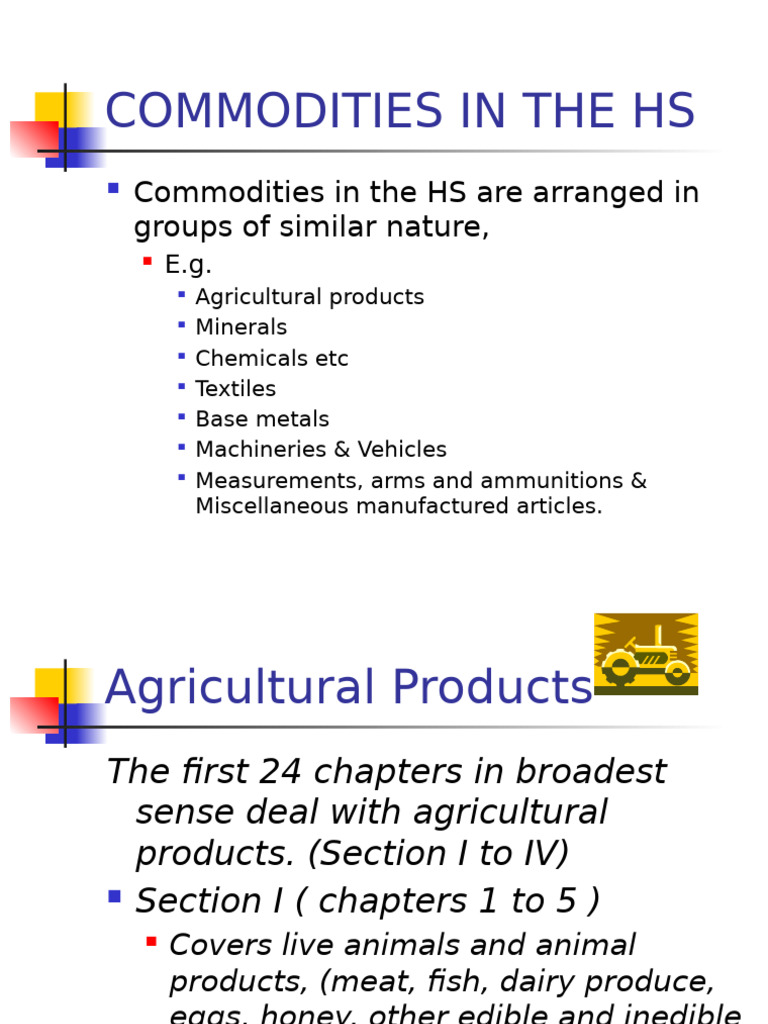 HS Commodity Classification Guide | PDF | Fertilizer | Chemical Substances