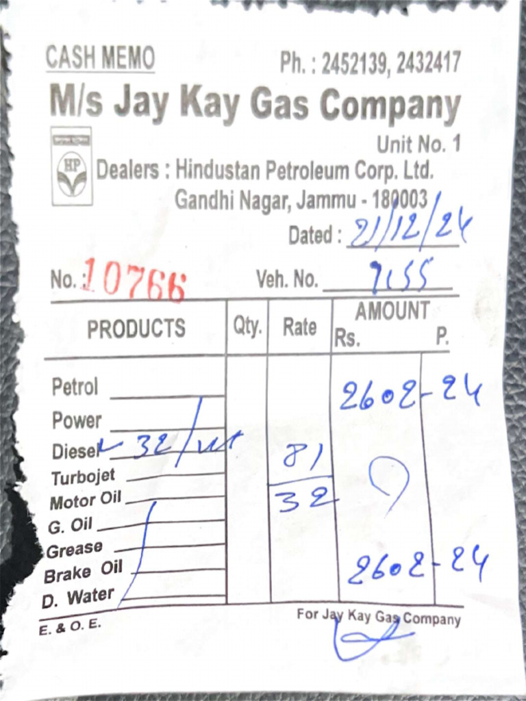 DIESEL BILL 2112 | PDF