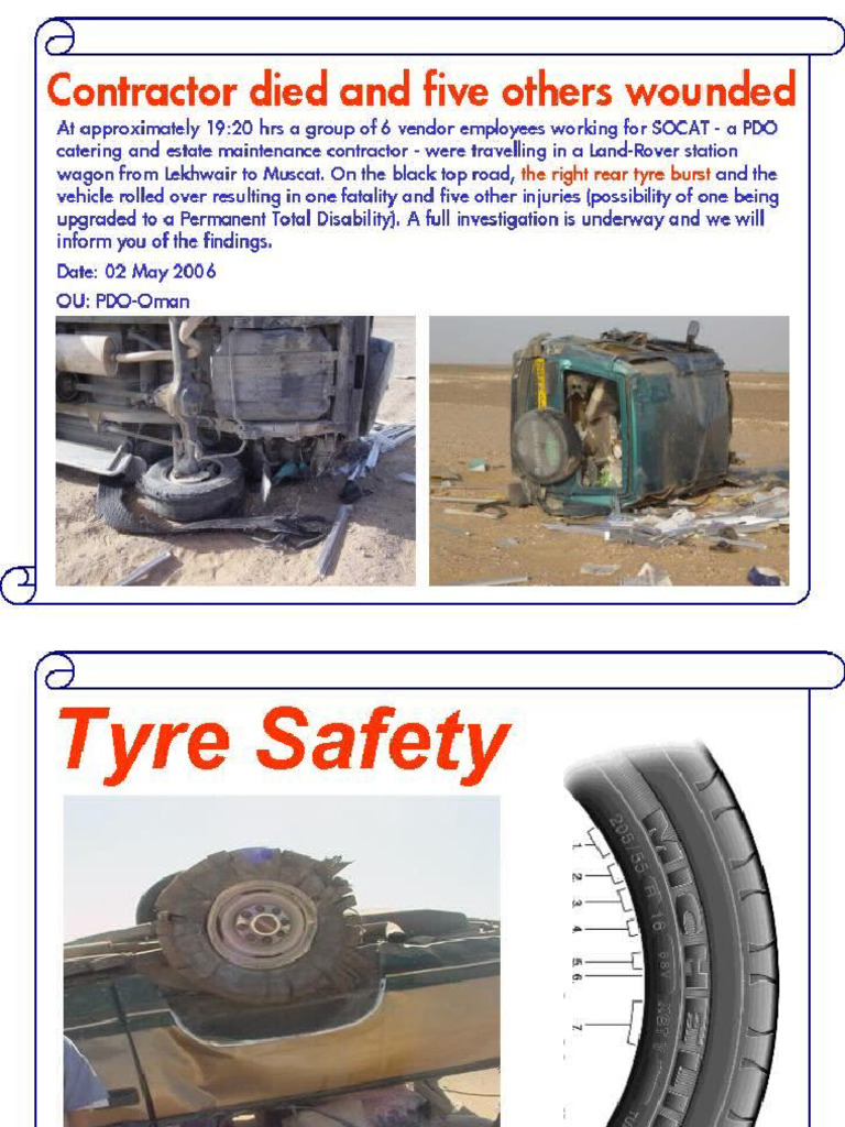 Tyre Safety | PDF | Tire | Transportation Engineering