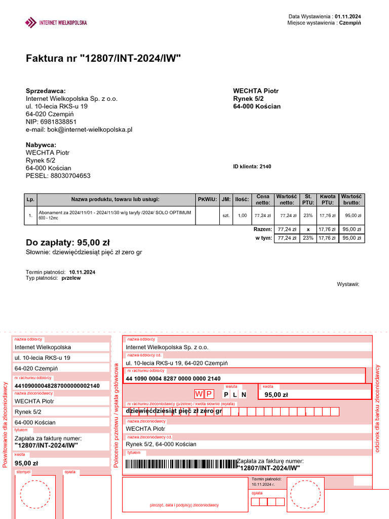 Invoice 143826 Kopia | PDF