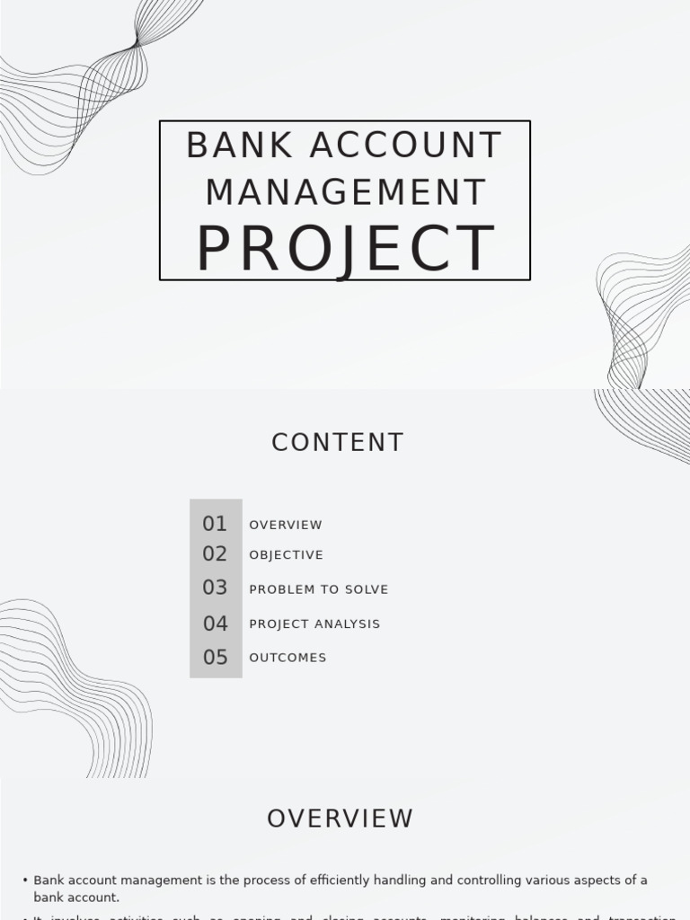 Bank Account Managemnent - PPT 1 | PDF | Banks | Online Banking