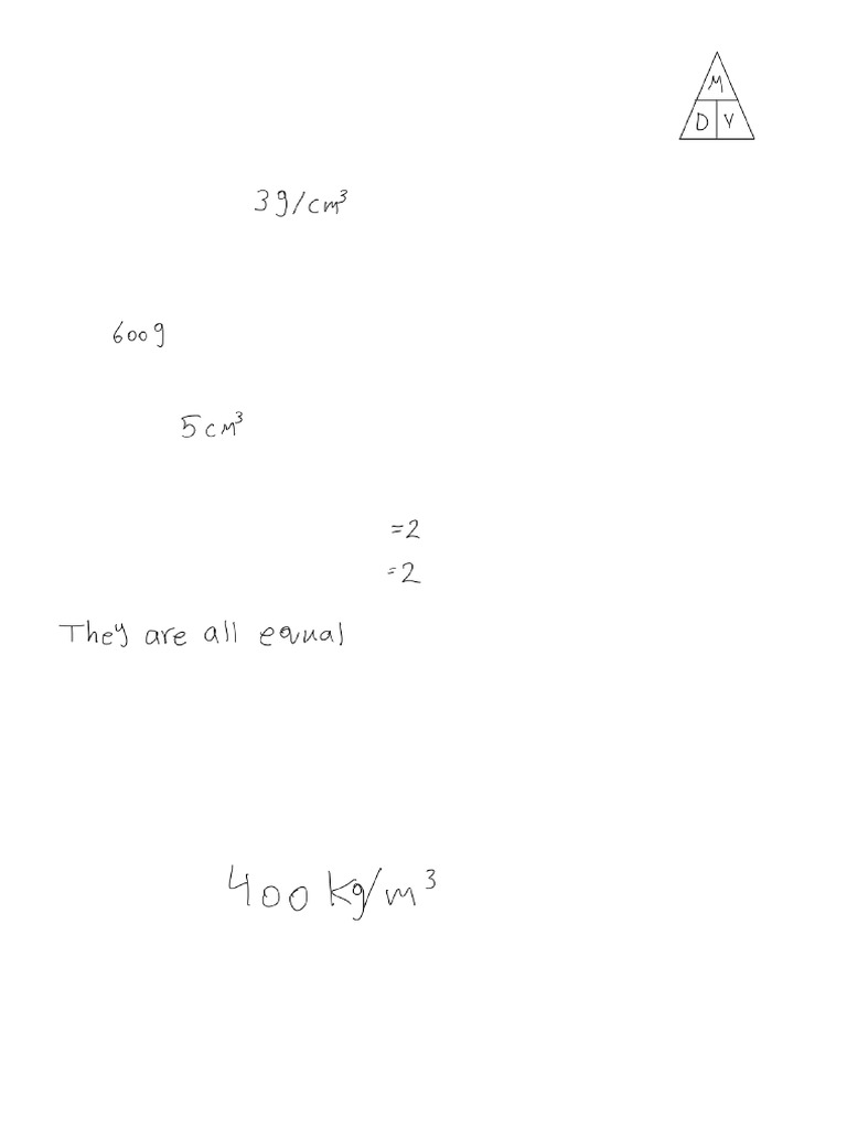 Density Practice Questions | PDF