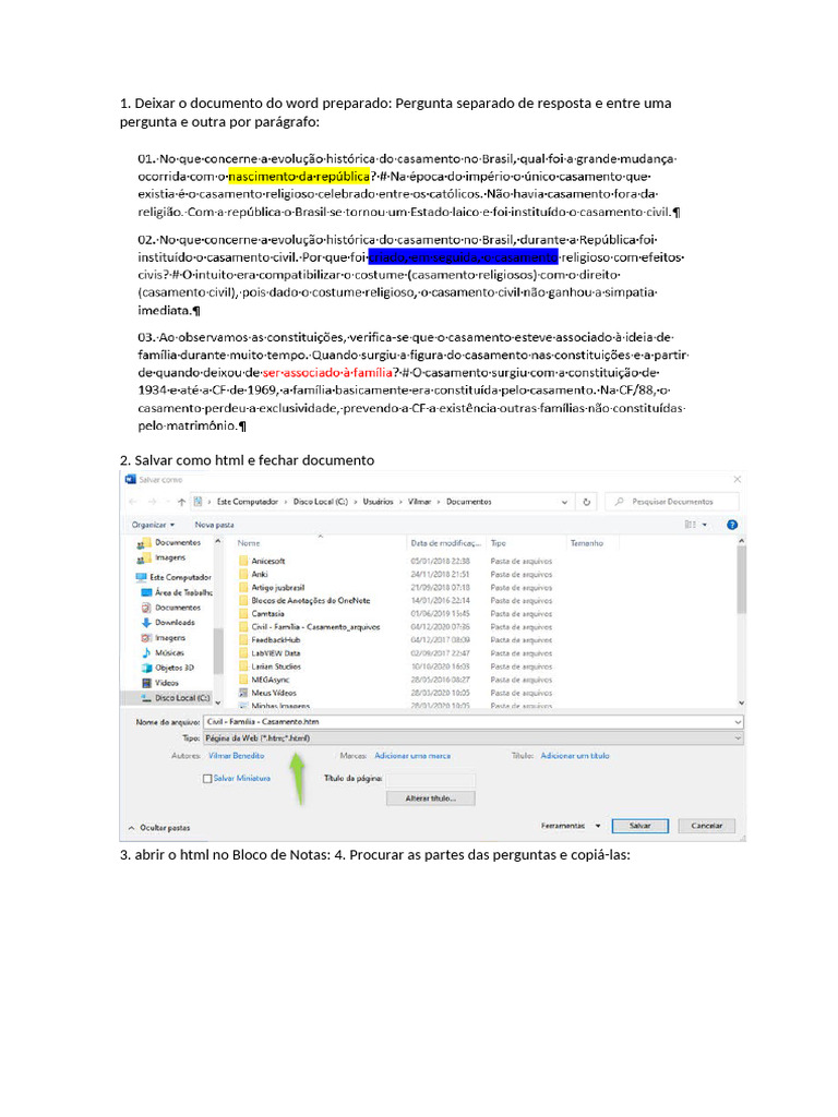 Método de Importar Do Word para o Anki Formatado | PDF