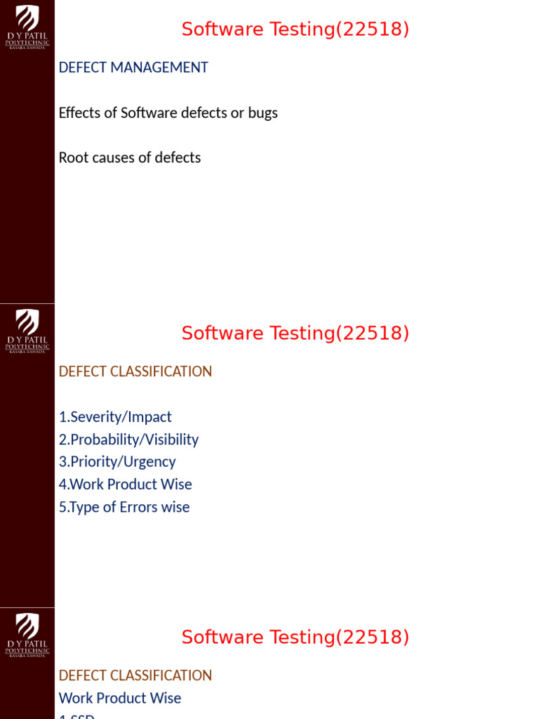 STE Chp4 PPT | PDF | Software Testing | Software Bug