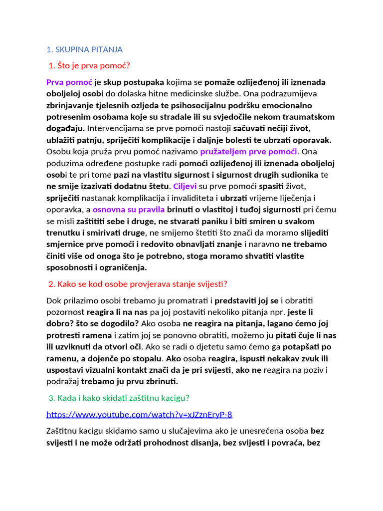 Prva Pomoć | PDF