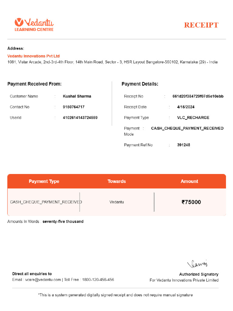 Invoice Reciept (5) | PDF