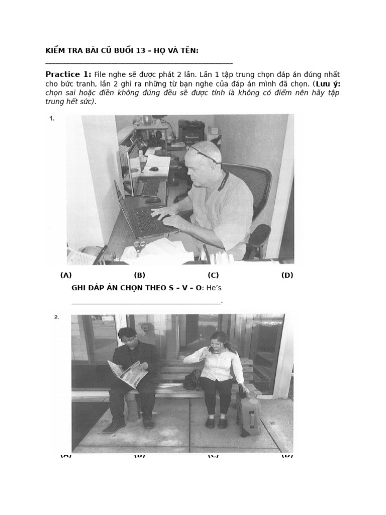 KIỂM TRA BÀI CŨ B13 | PDF