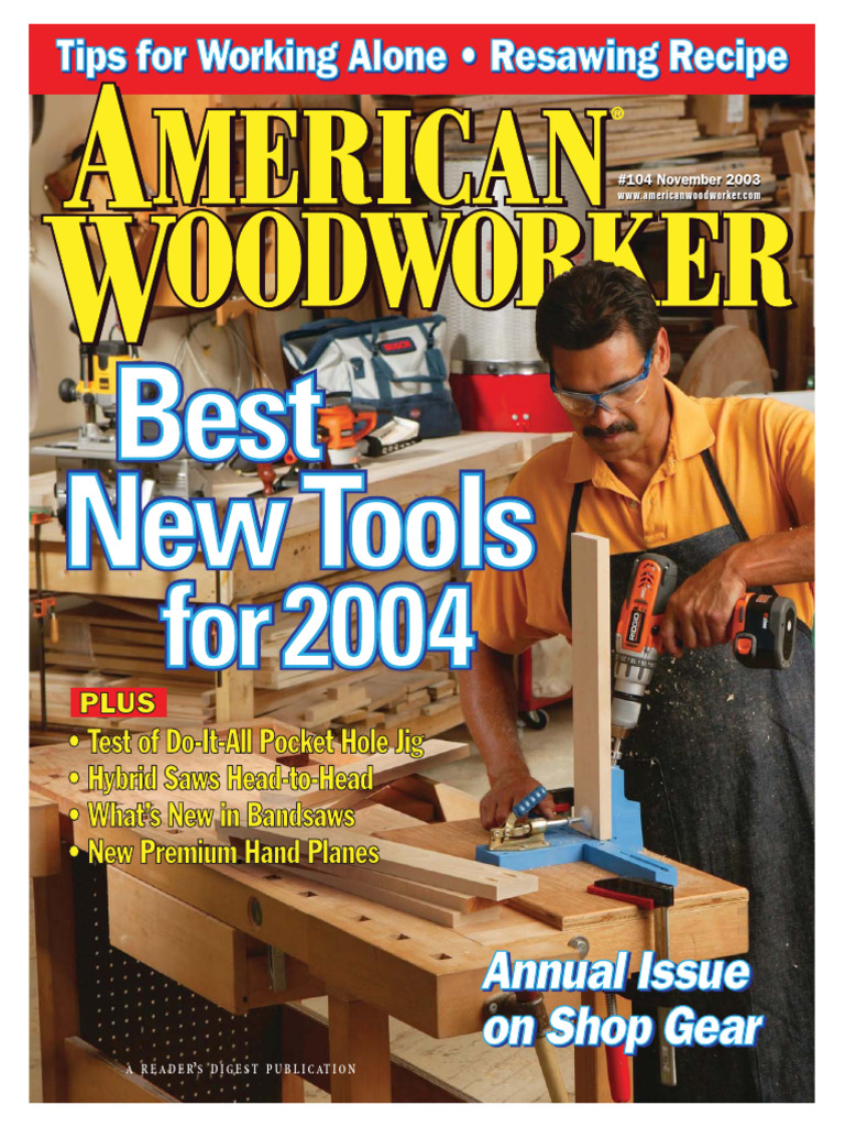 American Woodworker No 104 November 2003 | PDF | Woodworking