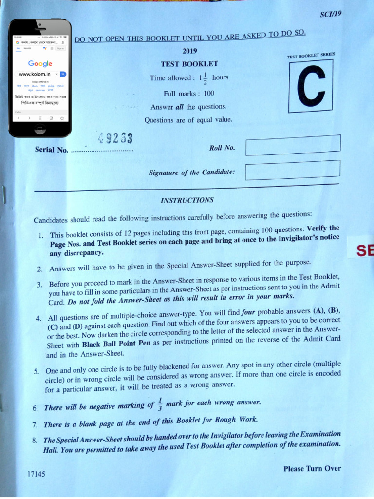 PSC IDO 2019 Question Paper With Answer | PDF