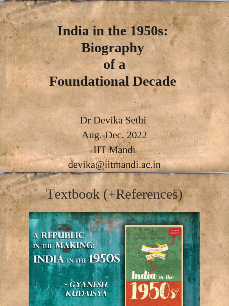 Lecture 1 - Introduction To The 1950s | PDF | Political Science | Economies