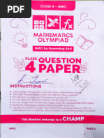 Imo Sample Paper Class-2 2025-26 | PDF | Mathematics