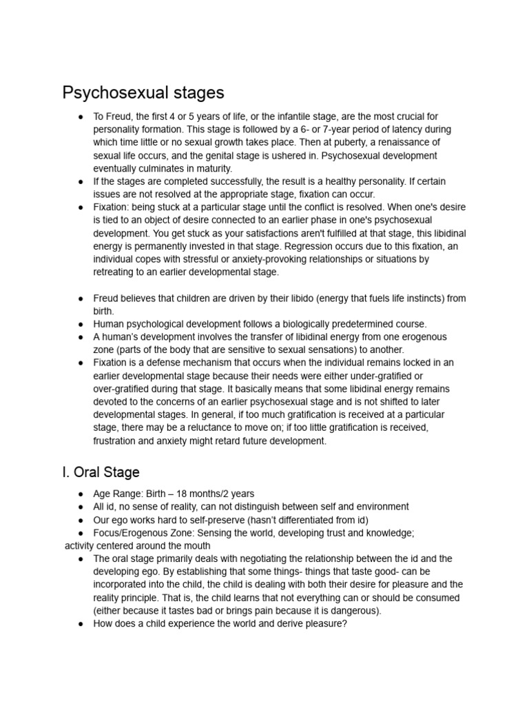 Psychosexual stages | PDF | Id | Oedipus Complex