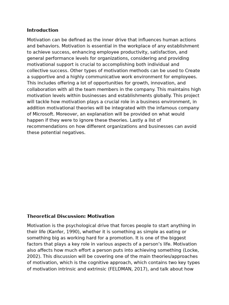 Introduction | PDF | Motivation | Motivational